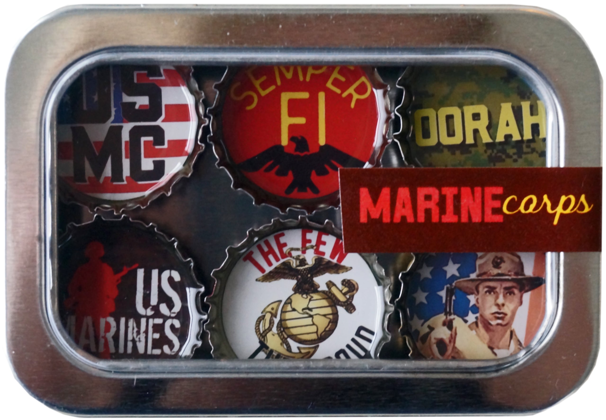 Marine corp magnets, Marines magnet, bottle cap, gift, stocking stuffer ...