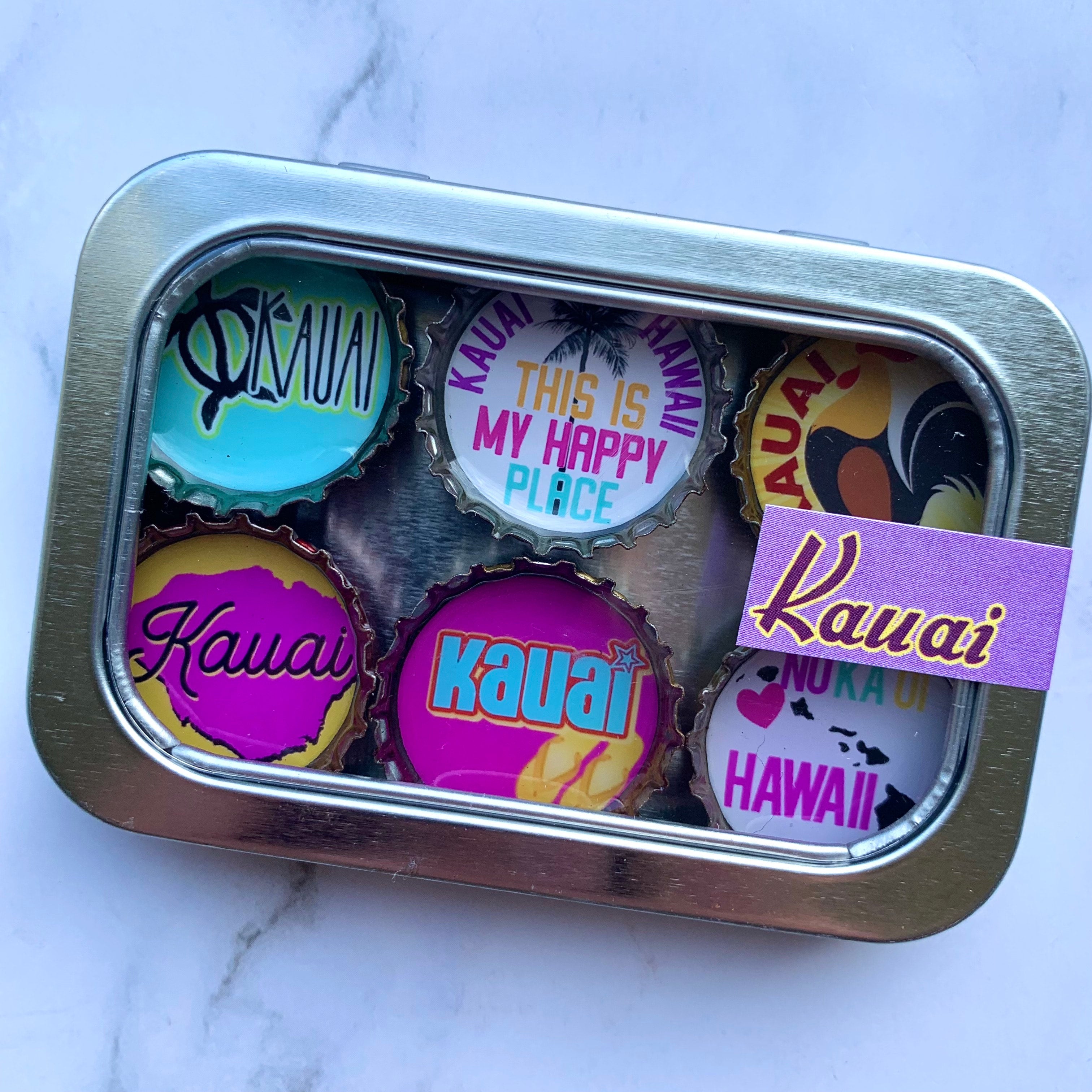 Kauai Magnets Hawaii Magnet Bottle Cap Gift Stocking Stuffer Kauai Magnets Hawaii Magnet Bottle Cap Gift Stocking Stuffer