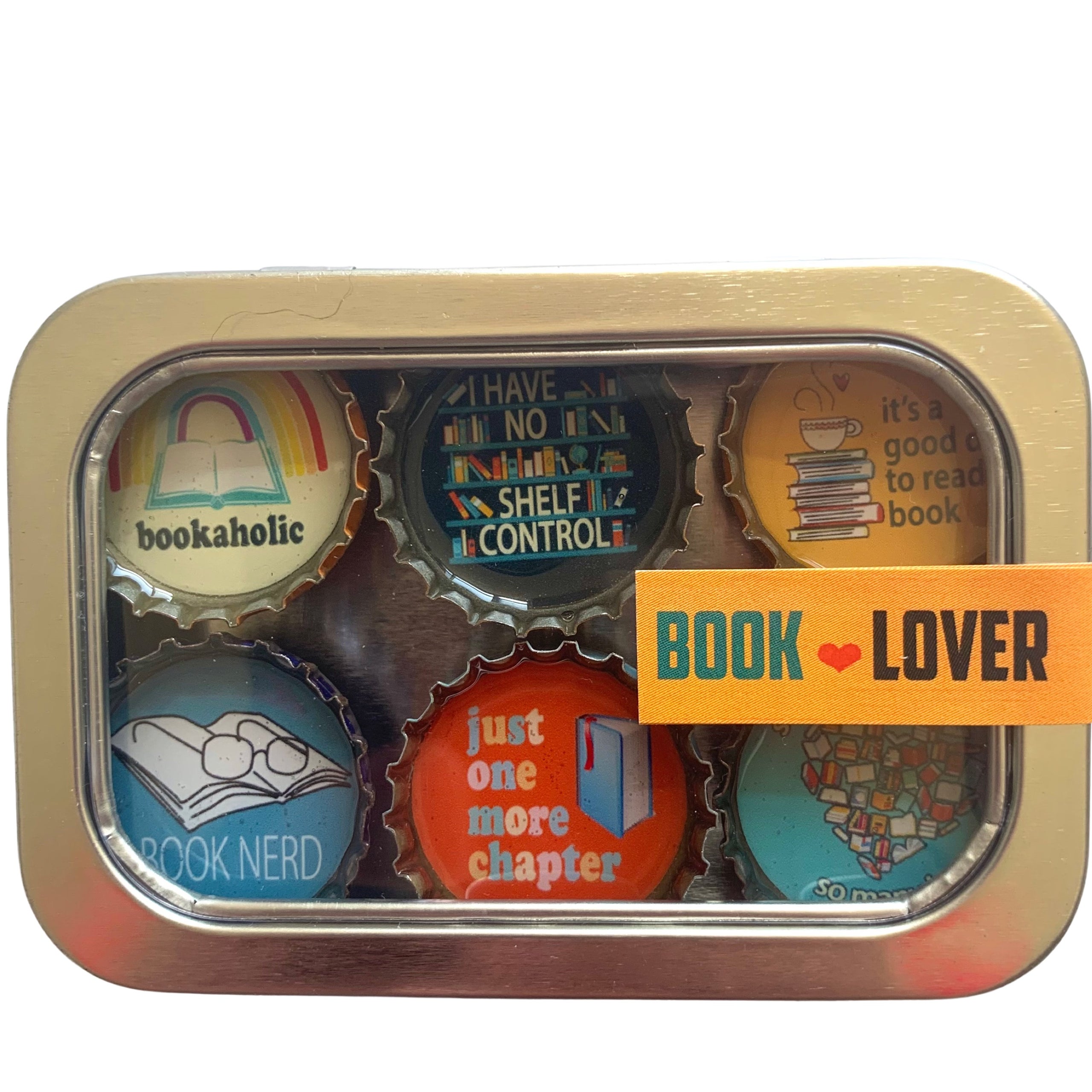 magnets, magnet, bottle cap, books, bookworm, reading, cozy, literature ...