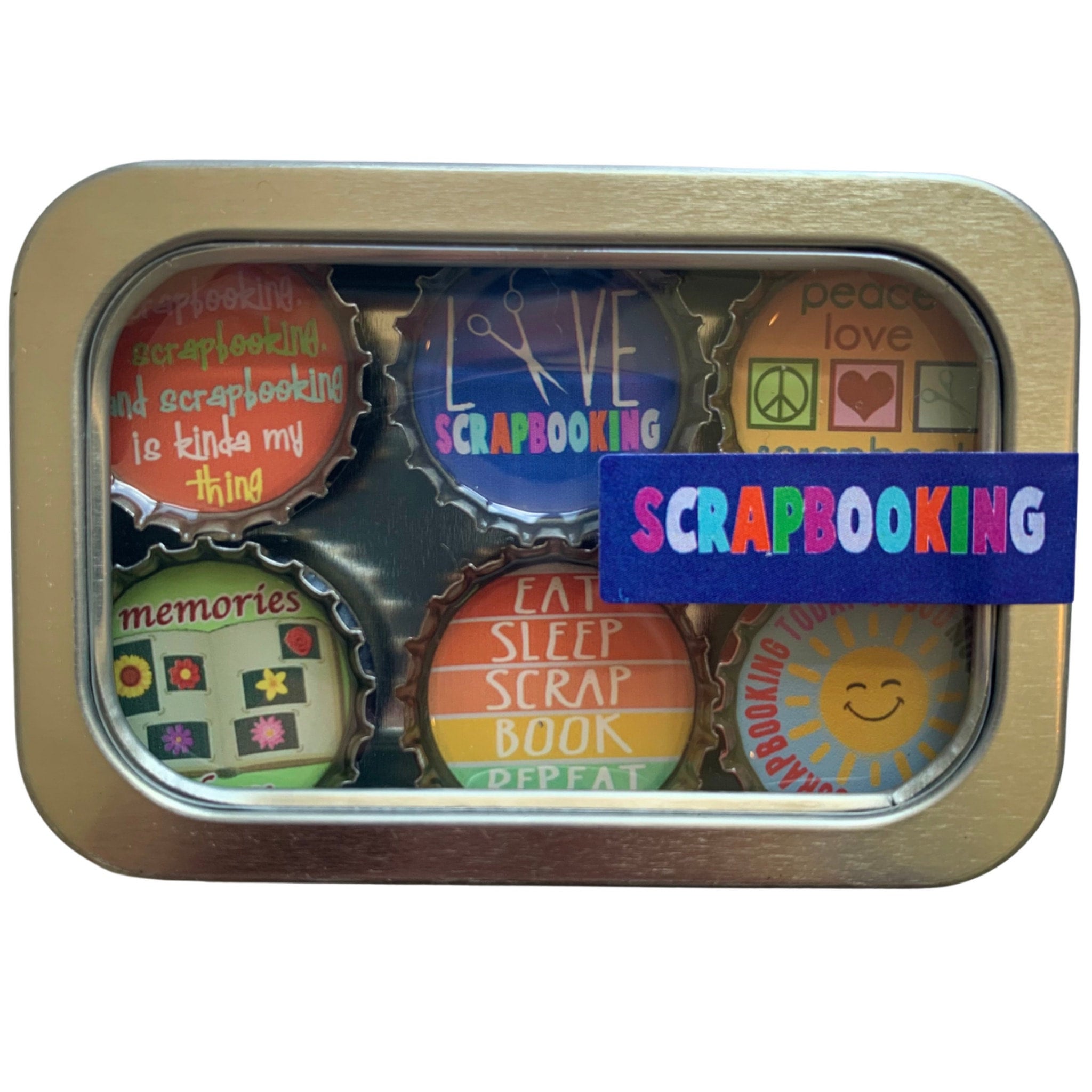 magnets, magnet, bottle cap, scrapbooking, gift, stocking stuffer ...